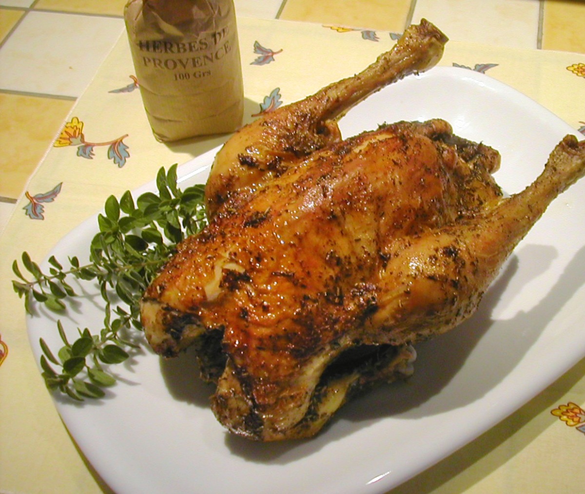 Roasted Chicken with Provençal Herbs – Flexitarian Kitchen