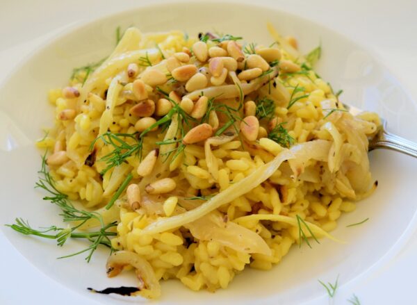 Risotto with Roasted Fennel and Pine Nuts – Flexitarian Kitchen